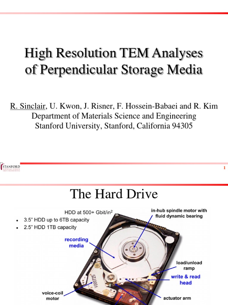 High Resolution TEM Analyses of Perpendicular Storage Media | PDF ...