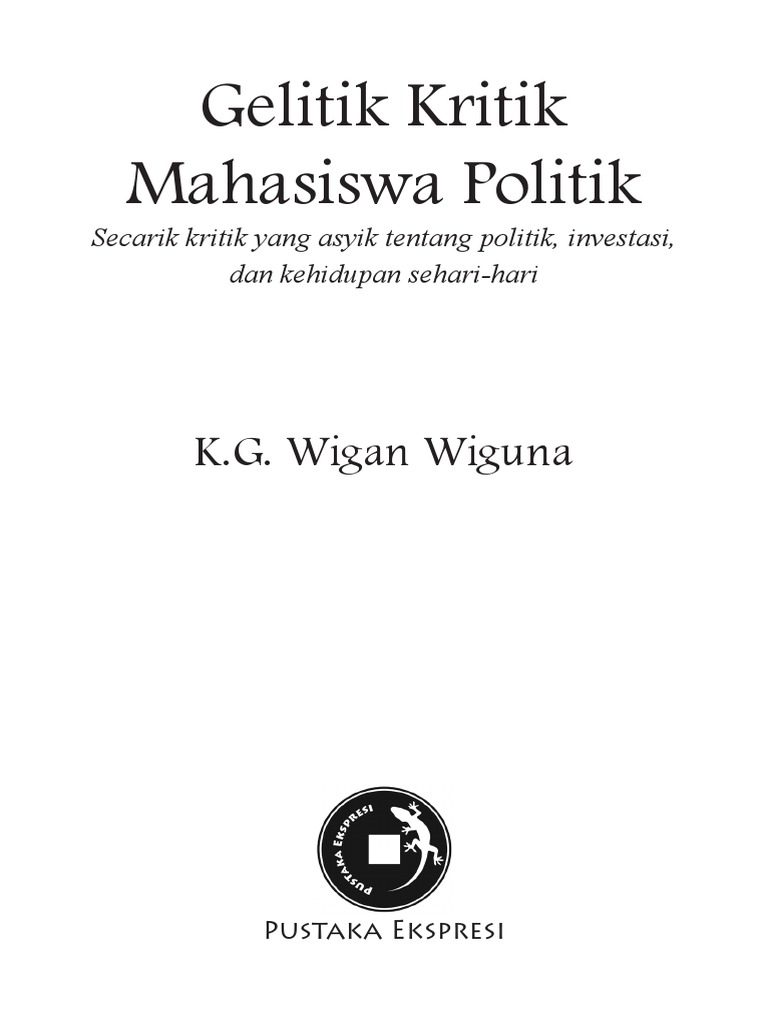 Gelitik Kritik Mahasiswa Politik | PDF