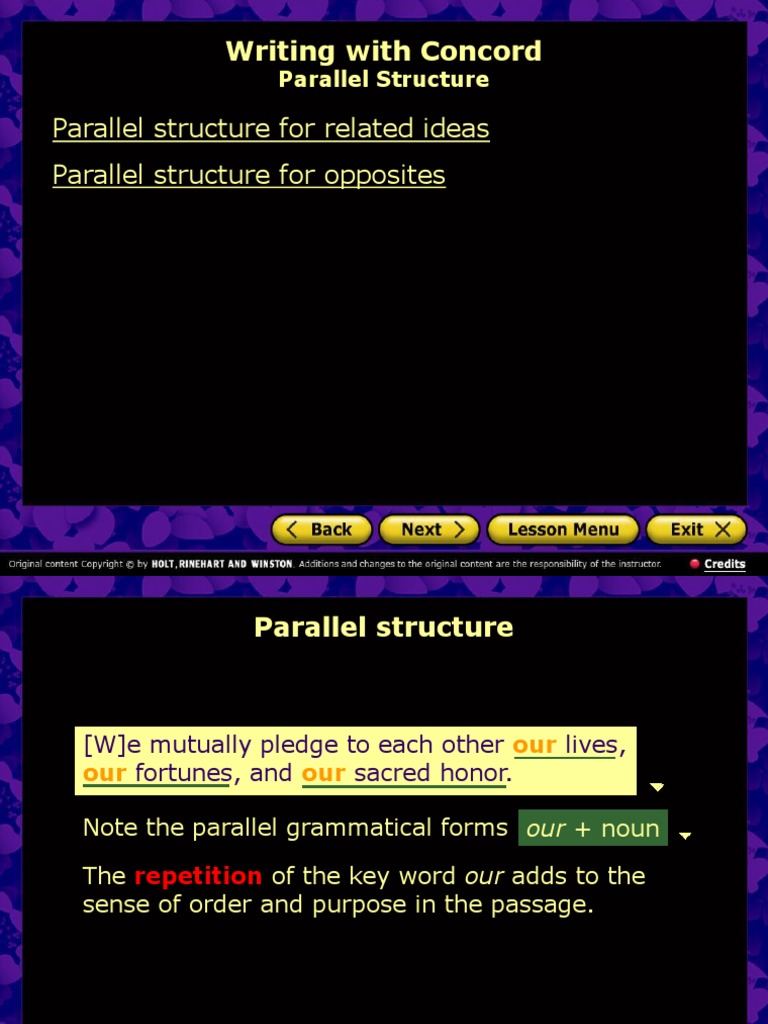 Parallel Structure | PDF | Noun | Sentence (Linguistics)