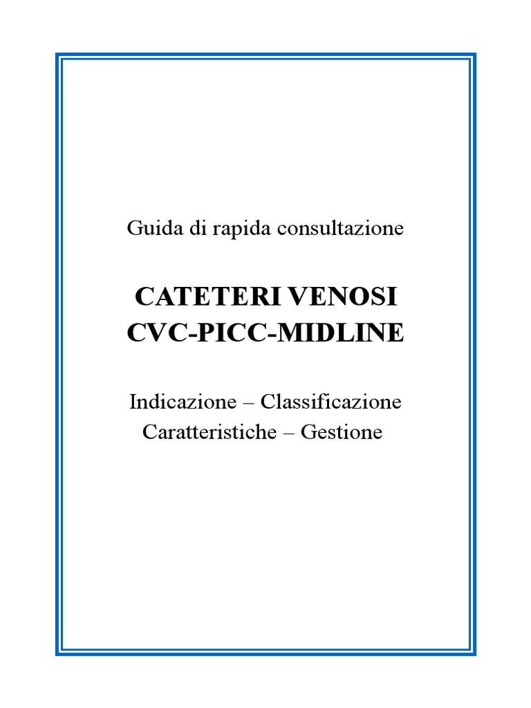 Guida Completa Picc Midline PDF | PDF