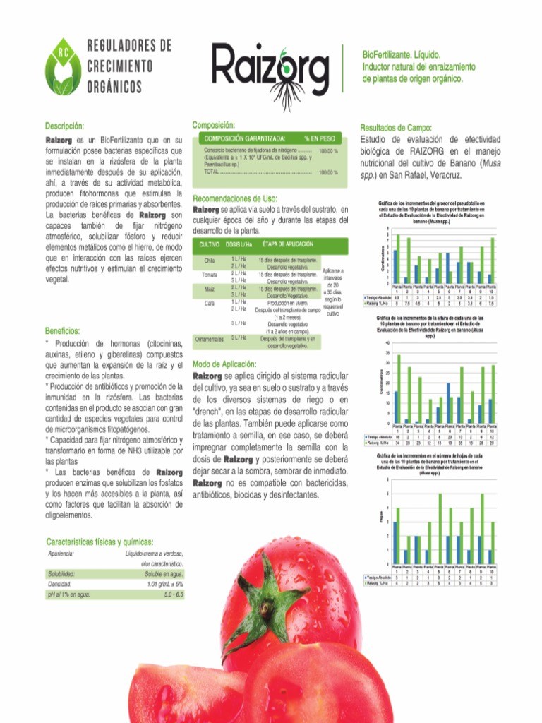 Ficha Técnica Raizorg | PDF