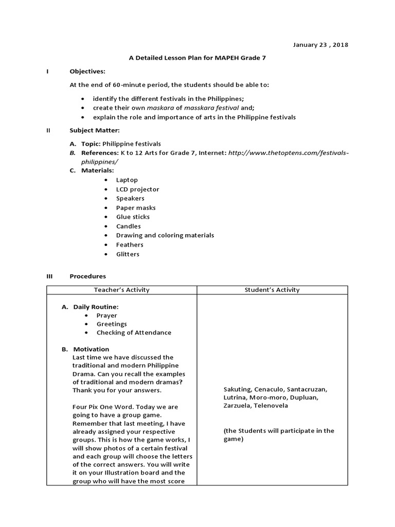 Festival Mask Making | PDF | Festival | Philippines