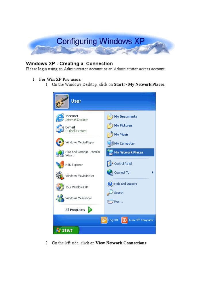 Windows XP Dialup | PDF