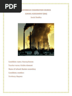 Csec Human and Social Biology Sba Topics | PDF