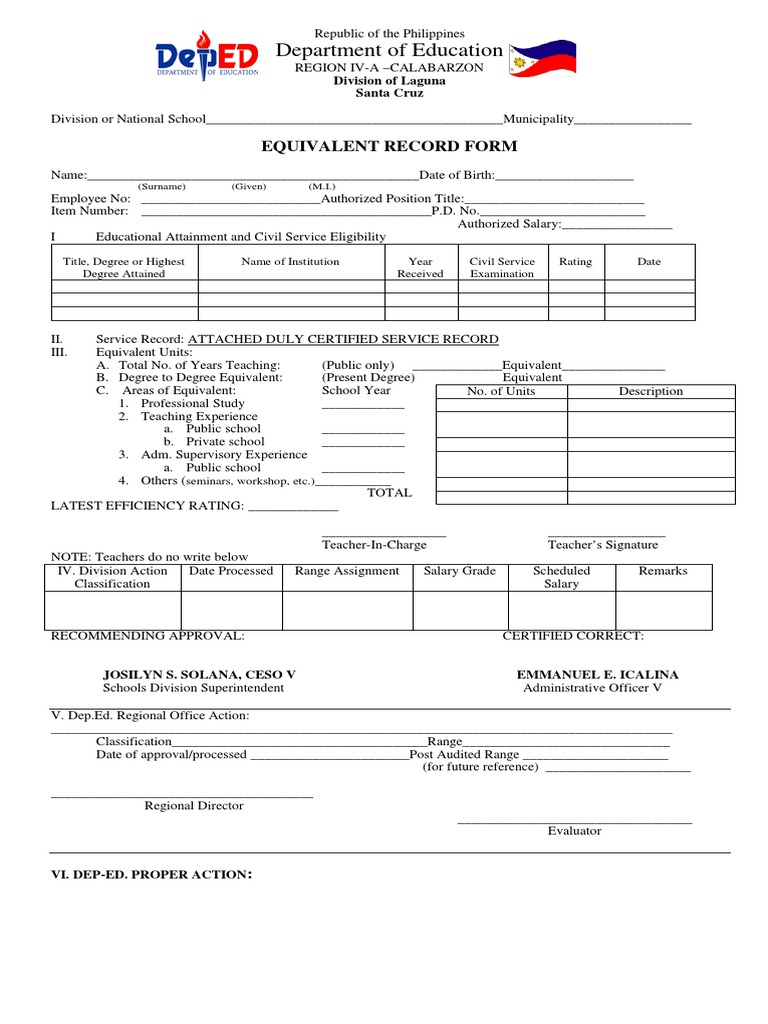 Erf Form | Download Free PDF | Learning | Behavior Modification