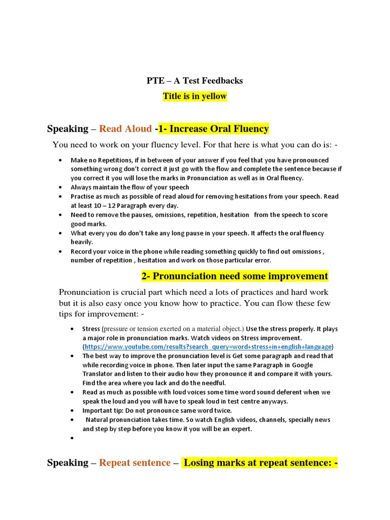 Tips and Tricks of PTE | PDF | Multiple Choice | Question