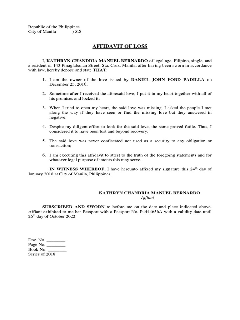 Sample (Legal Writing) | PDF | Affidavit | Manila