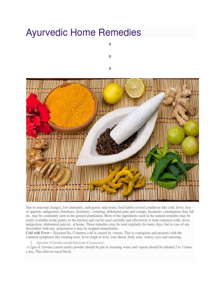 Ayurvedic Home Remedies: 1. Ajwain (Carom Seeds/ajowan Caraway) | PDF ...