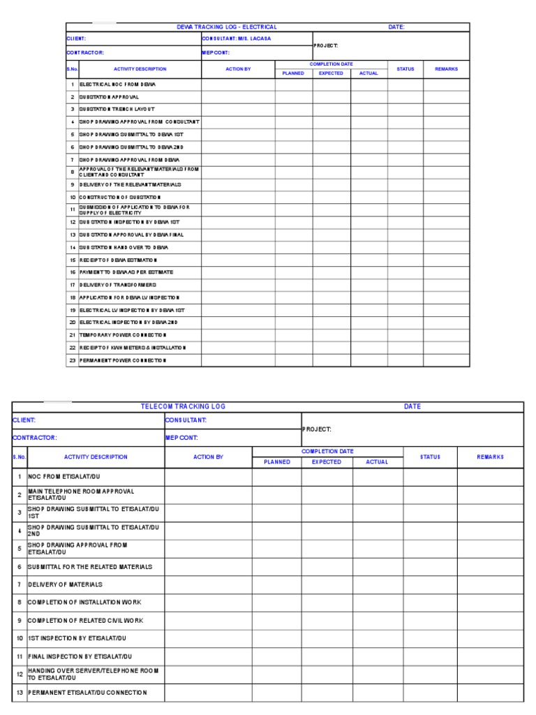 DEWA Tracking and Approvals | PDF | Nature