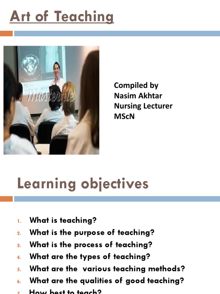 Introduction of Teaching | PDF | Lecture | Educational Assessment