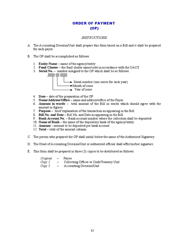 Appendix 28 - Instructions - OP | PDF
