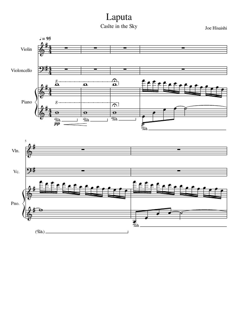 Laputa-Score and Parts | Download Free PDF | String Instruments | Films Directed