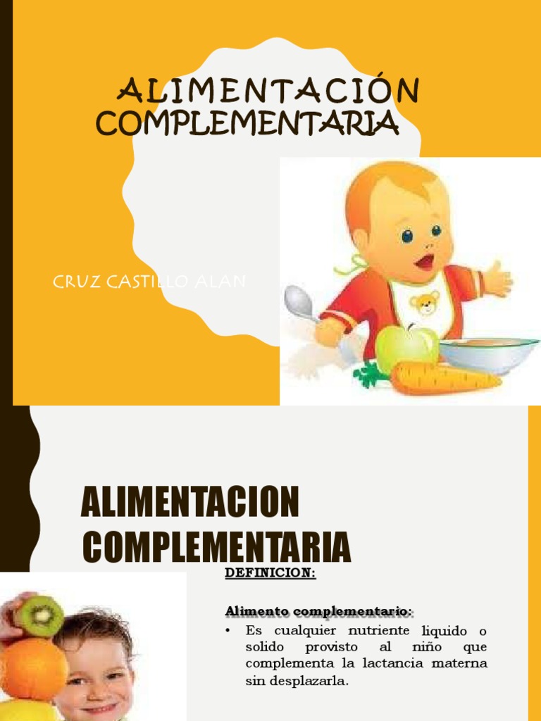Alimentación Complementaria | PDF | Amamantamiento | Alimentos