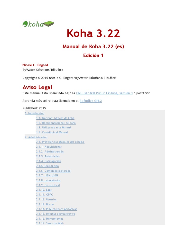 Koha Pdf Biblioteca Informática Autenticación