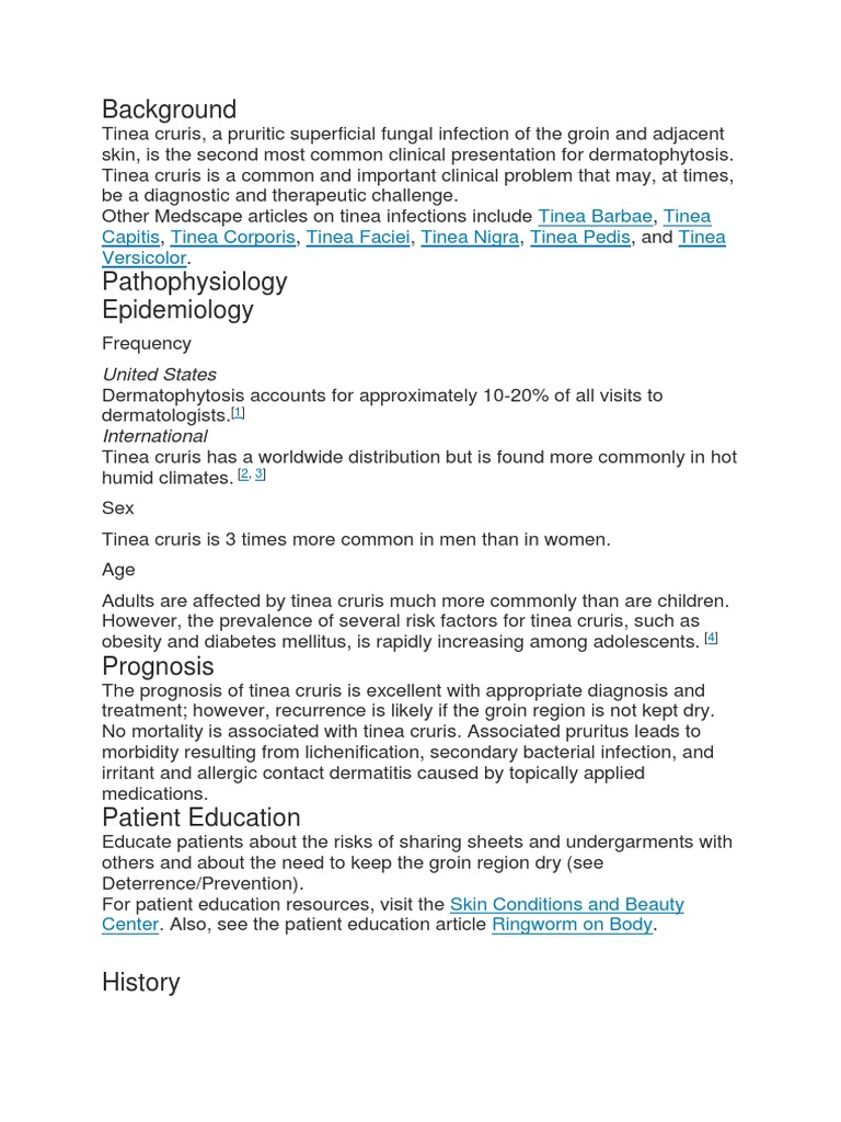 Tinea Kruris Bahan | PDF | Medicine | Clinical Medicine