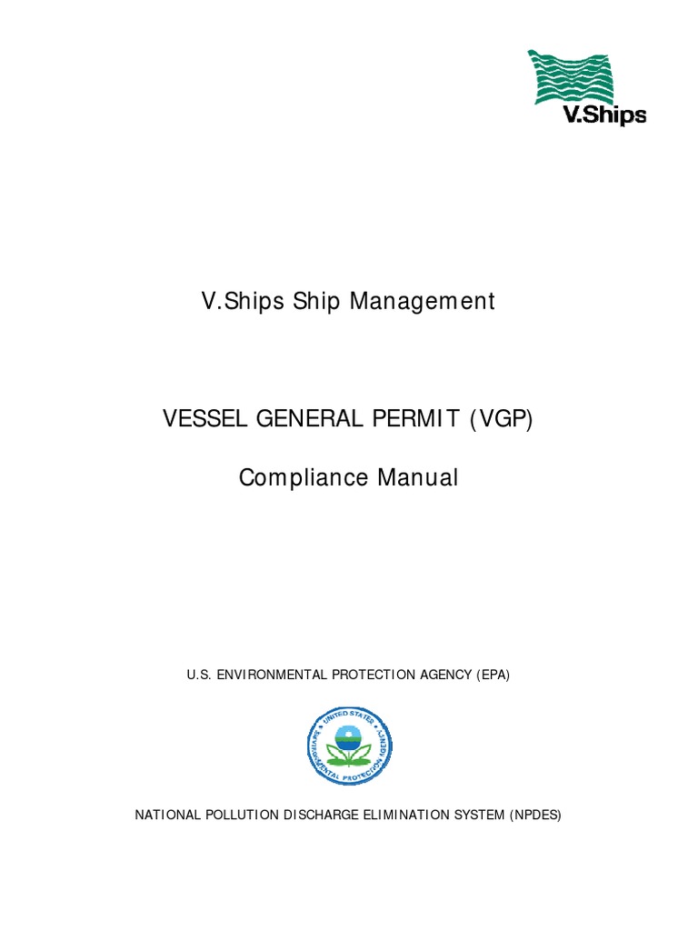 Vessel General Permit Compliance Guide | PDF | Clean Water Act | Oil Spill