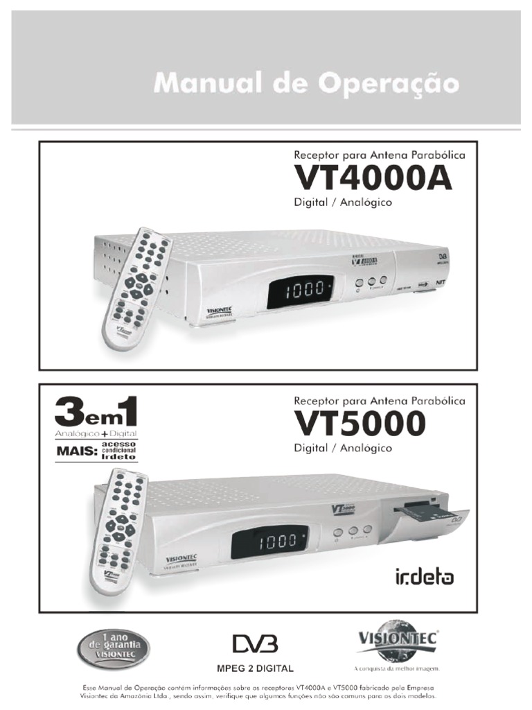 VT 5000 | PDF | Satélite | Televisão por satélite