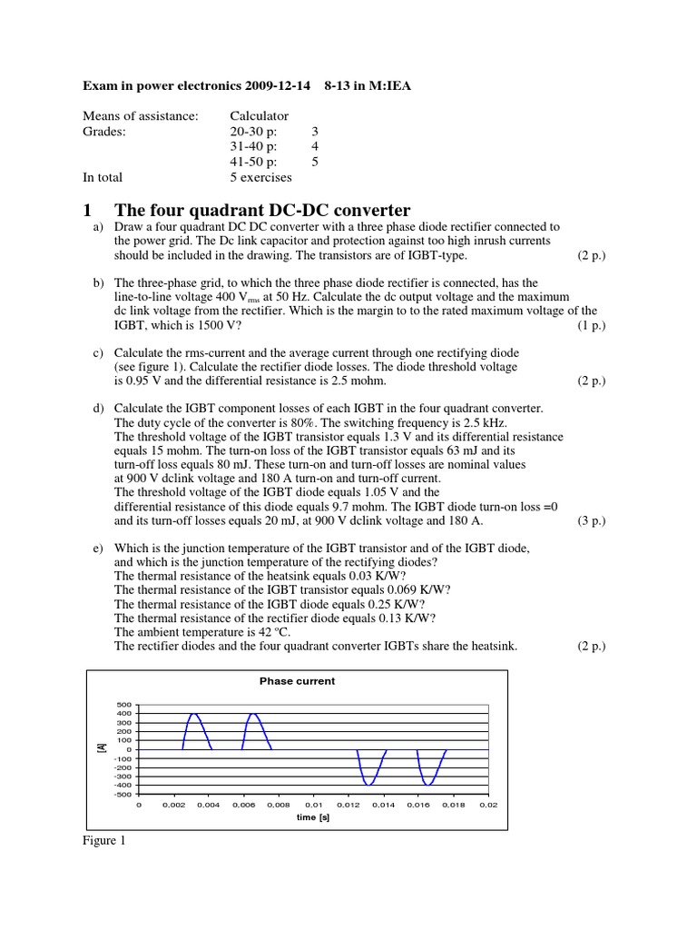 Solutions and Calculations for Power Electronics Laboratory Exam ...