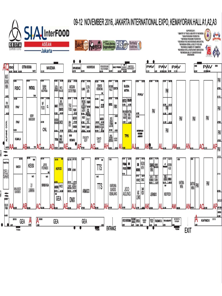 Floorplan Sial - Interfood Hall A Aku Food | PDF