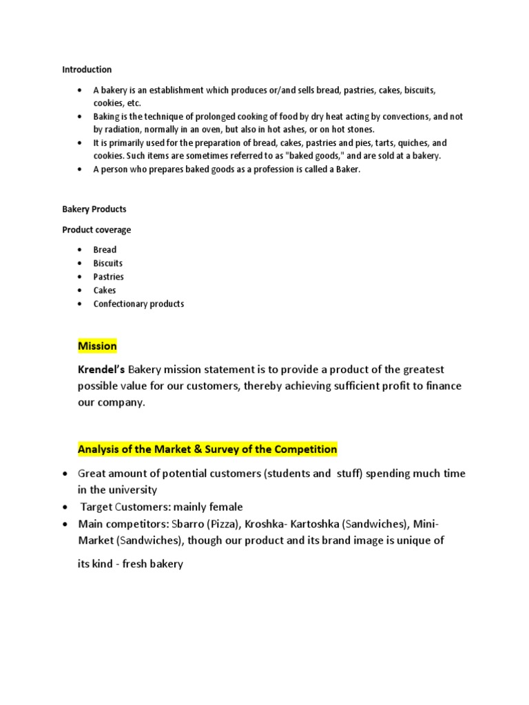 Introduction | Bakery | Baking