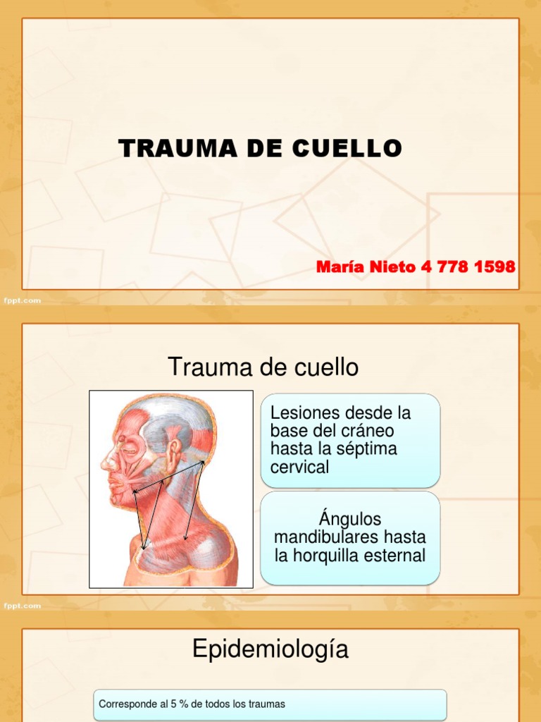 Trauma de Cue Llo | PDF | Lesión | Cabeza y cuello humanos