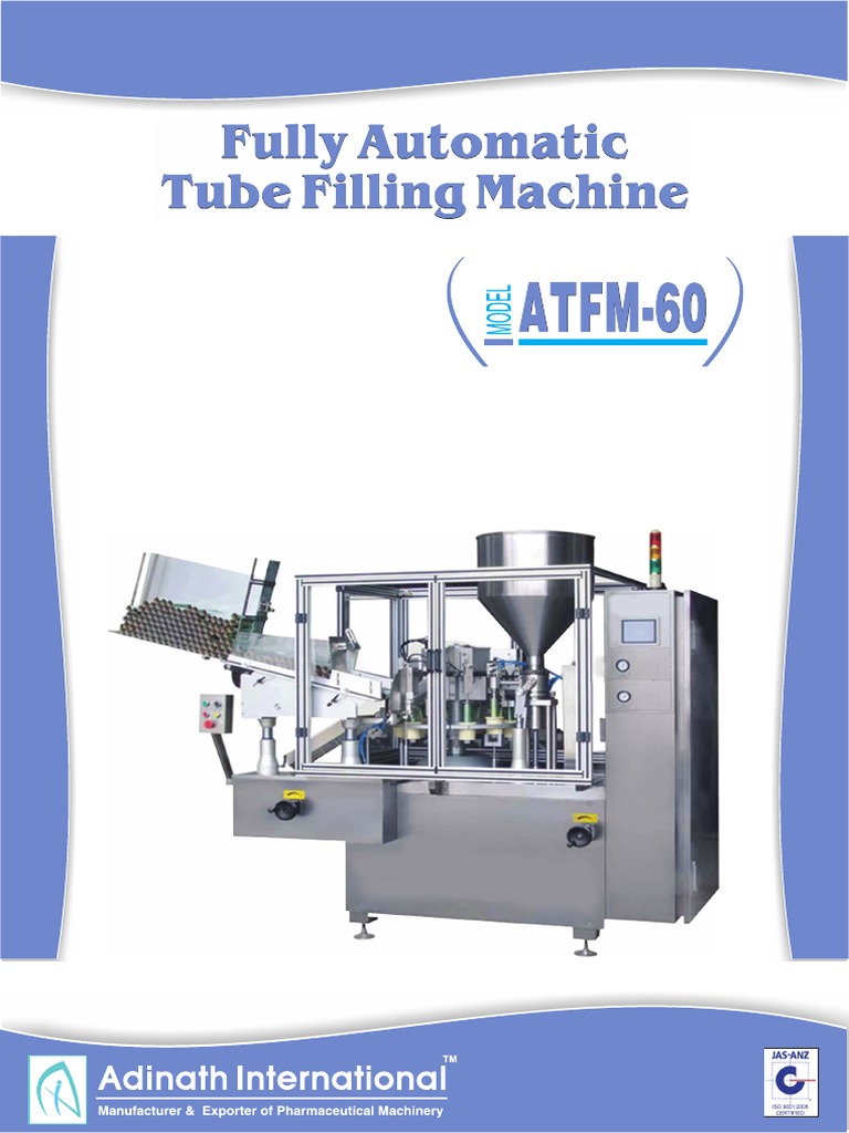 Fully Automatic Tube Filling Machine | PDF