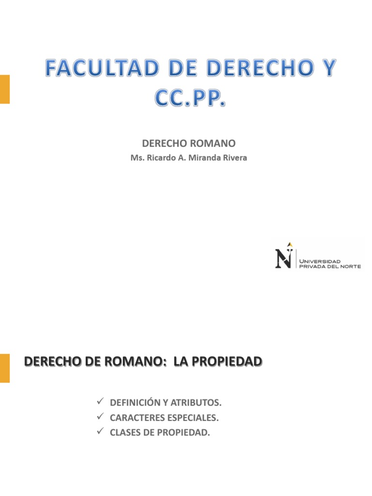 La Propiedad en Roma | PDF | Propiedad | Roma antigua