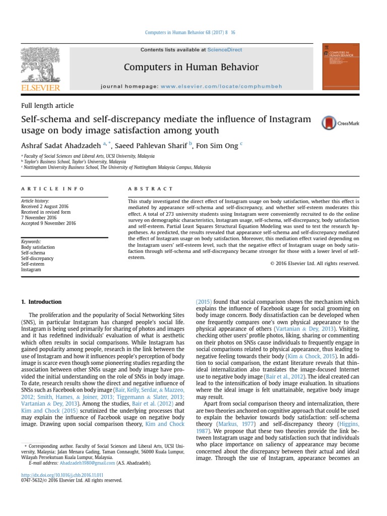 Computers in Human Behavior: Ashraf Sadat Ahadzadeh, Saeed Pahlevan ...