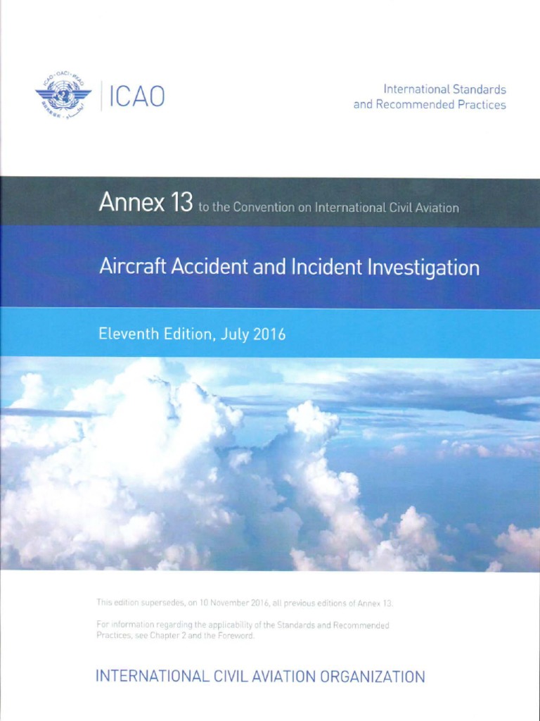 ICAO Annex 13 Jul 2016 11 Ed | PDF