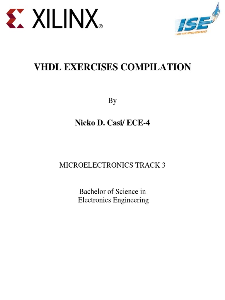 VHDL - Xilinx Exercises Compilation | PDF | Vhdl | Binary Coded Decimal VHDL - Xilinx Exercises Compilation | PDF | Vhdl | Binary Coded Decimal