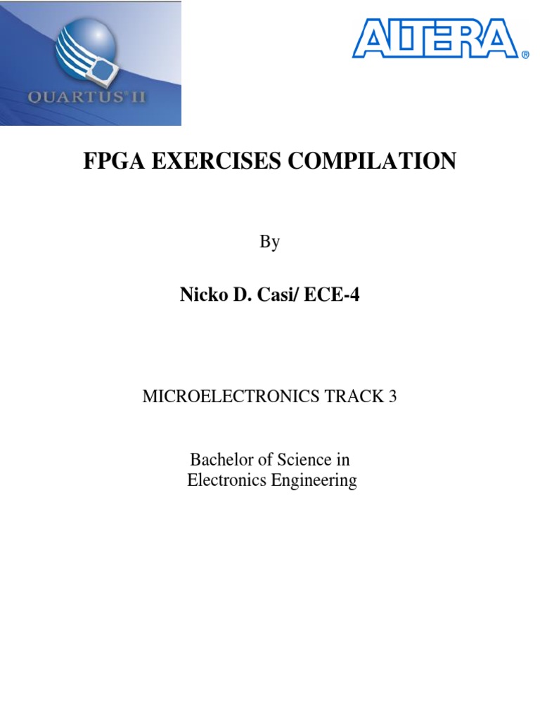 Fpga Exercises Compilation | PDF | Computer Engineering | Digital ...