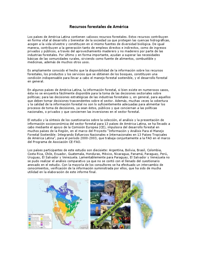 Recursos Forestales de América | Américas | Los bosques