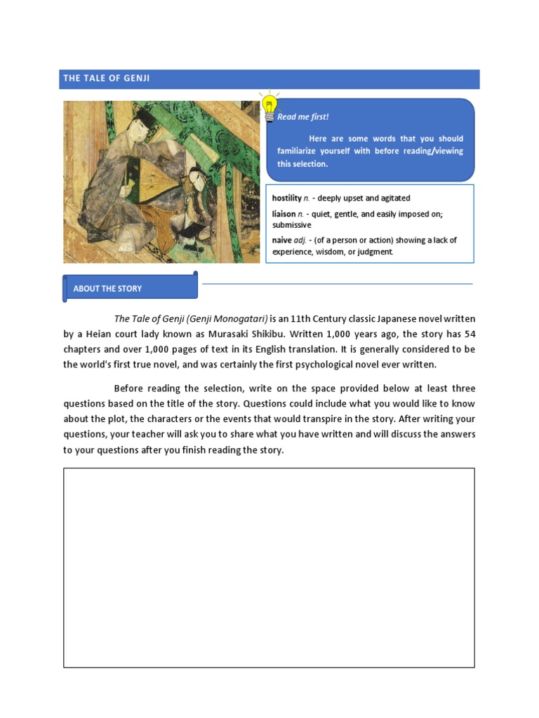 The Tale of Genji | PDF | The Tale Of Genji | Stress (Linguistics)