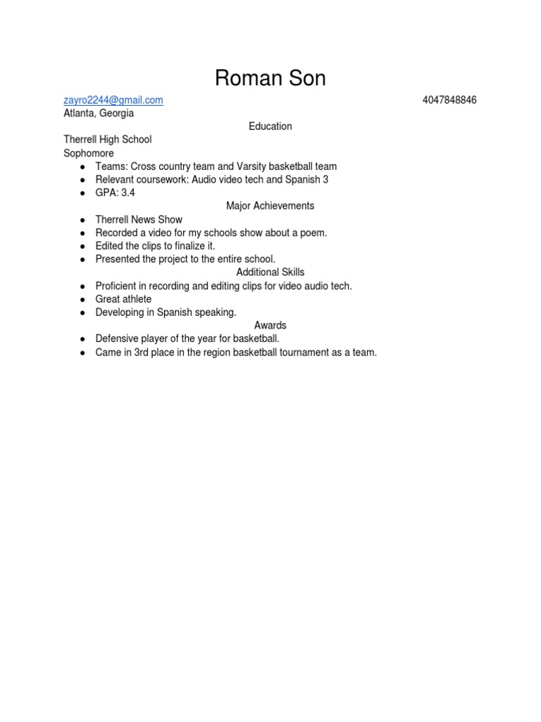 Rs Resume | PDF