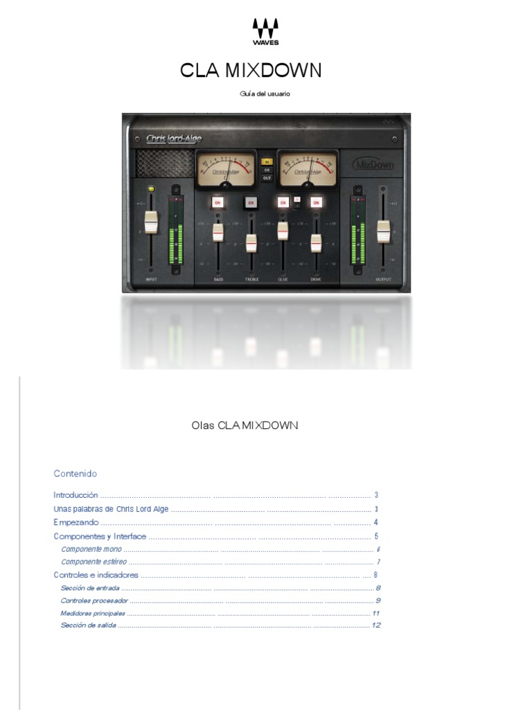 Guía de Uso de CLA Mixdown | PDF | Microprocesador | Decibel