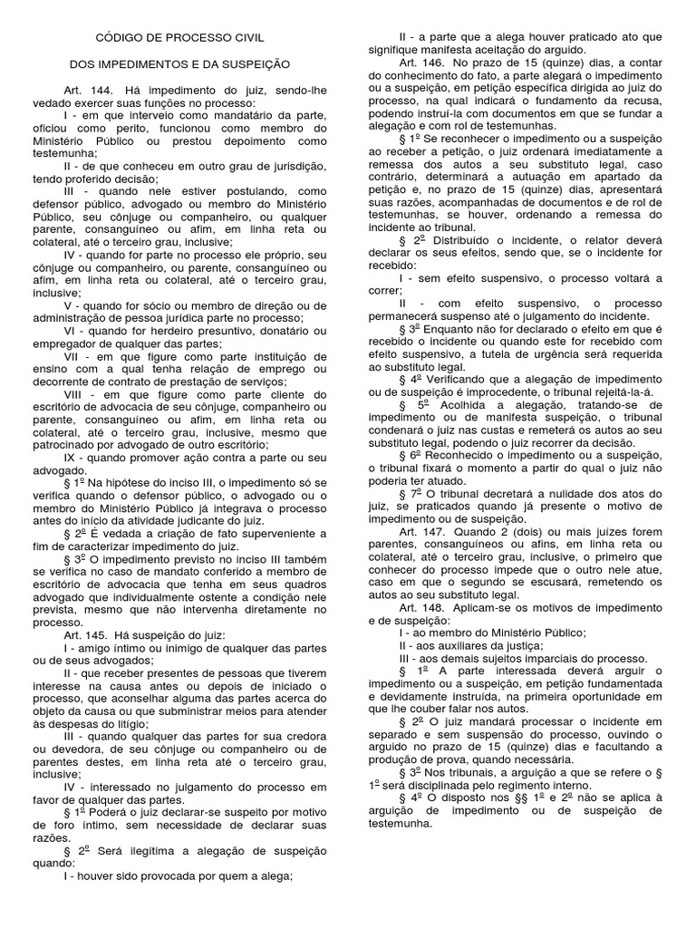 Código de Processo Civil - Atualizado para Impressão PDF | PDF ...