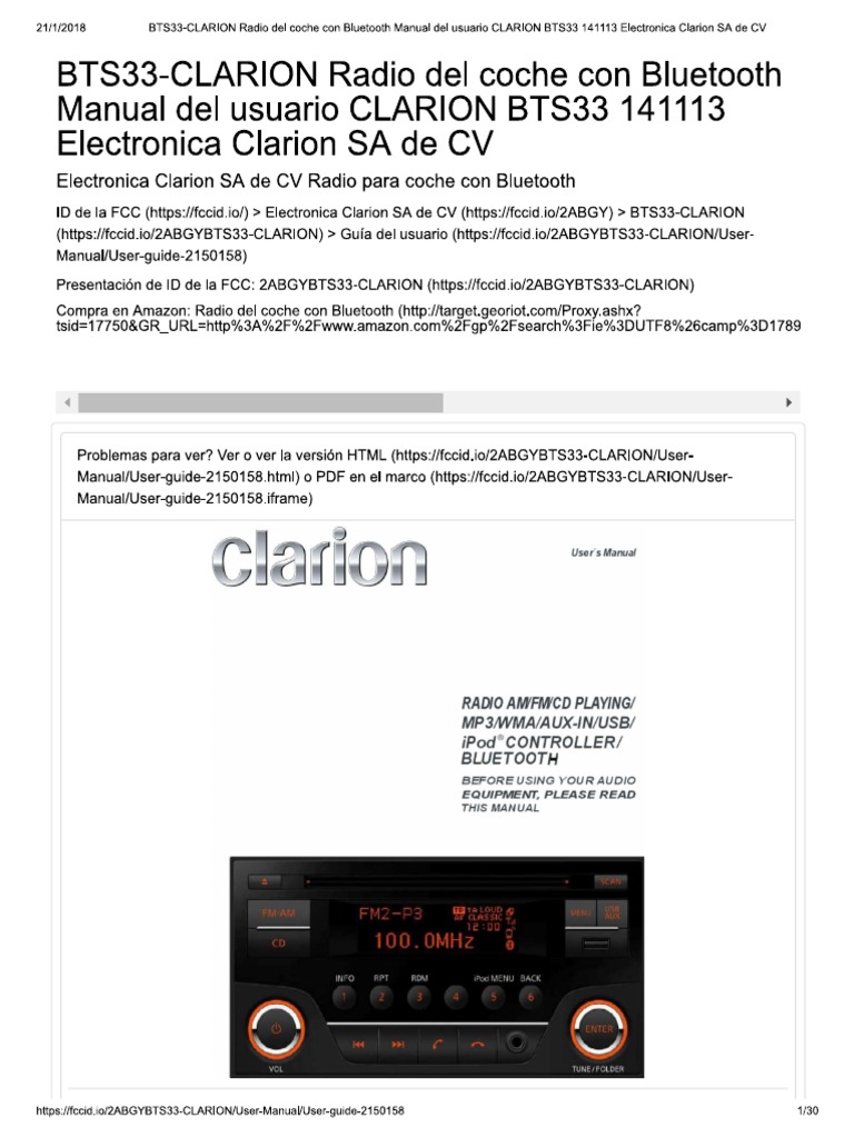 Estereo Nissan Bts33 Pdf Pdf