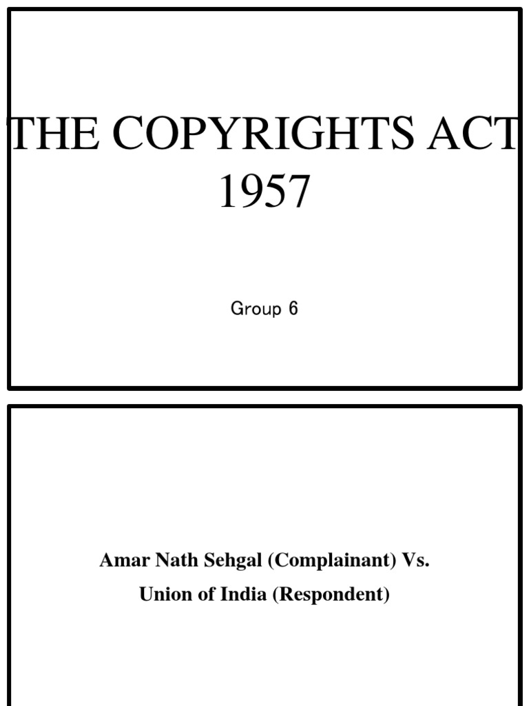 Copyright Final | PDF | Copyright | Lawsuit