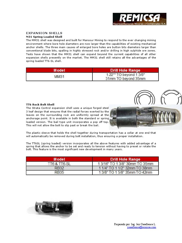 Cabezas de Expansion RB35 MANSOUR | PDF | Mechanical Engineering | Manufactured Goods