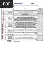 6s Audit Checklist | PDF | Personal Protective Equipment | Safety