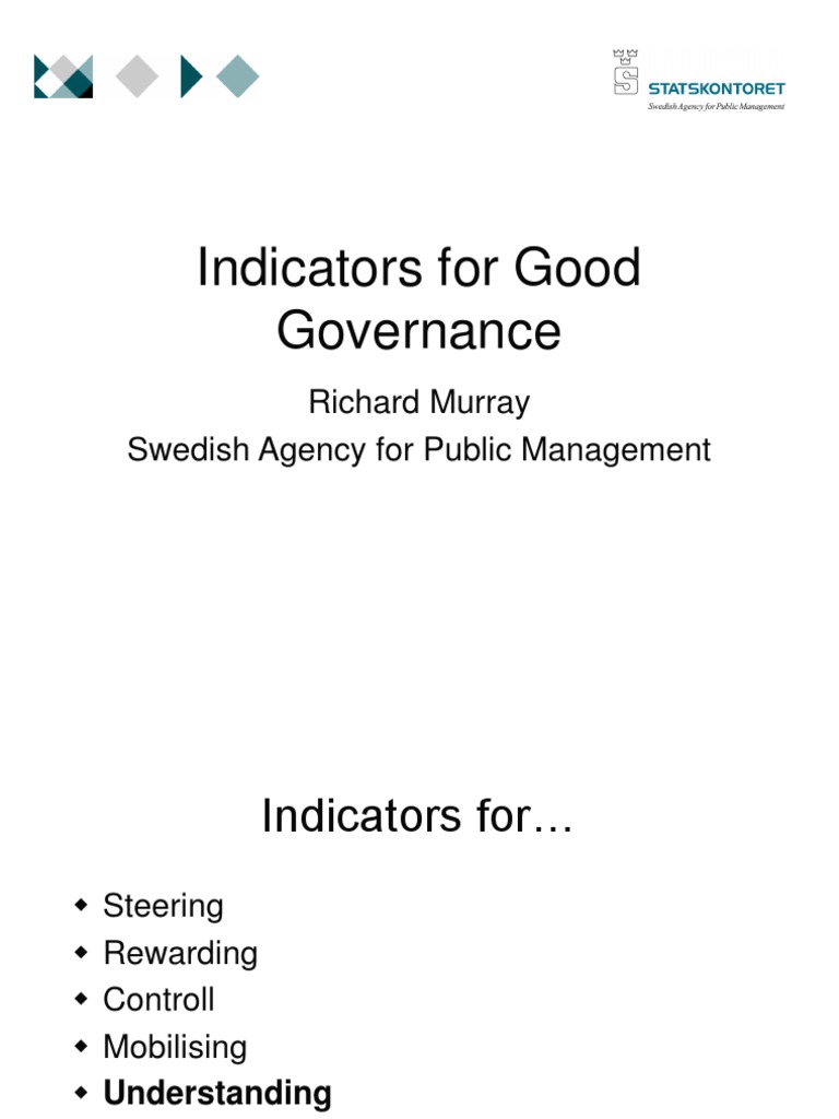 Indicators for Good Governance: A Framework for Measuring Efficiency ...