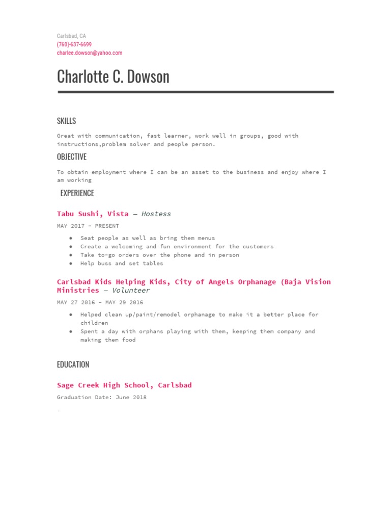 Resume Charlee | PDF | Wellness
