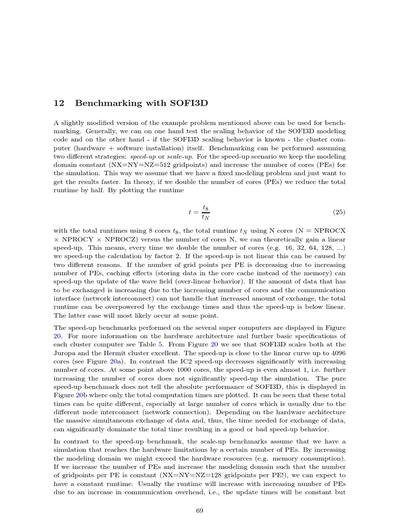 SOFI3D - Benchmark Guide | Download Free PDF | Supercomputer | Runtime System