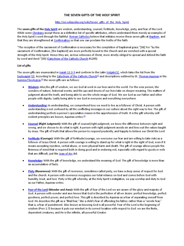 Holy Spirit | PDF | Courage | Baptism