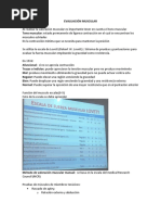 Escala de Lovett | PDF | Músculo esquelético | Contracción muscular