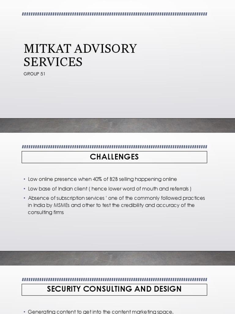 MITKAT ADVISORY SERVICES GROUP CYBER SECURITY CONTENT | PDF | Computer Security | Security
