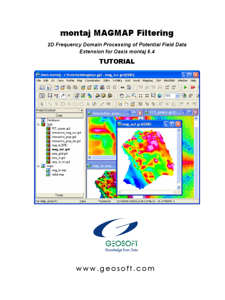 Montaj MAGMAP Filtering: Tutorial | PDF | Spectral Density | Fast Fourier Transform