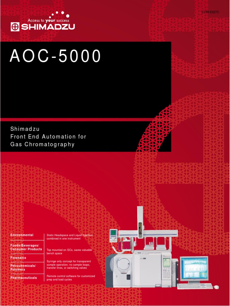 Inyector Automático para GC C189E027C (AOC 5000) | PDF | Gas ...