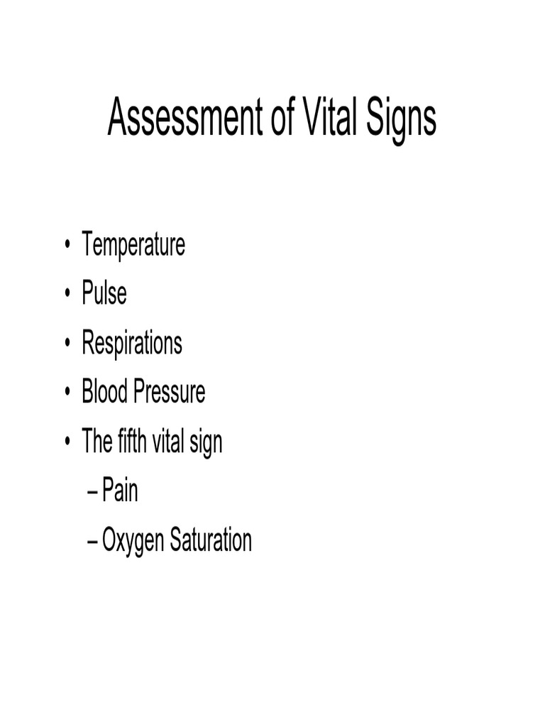 Vital Signs | PDF | Breathing | Pulse