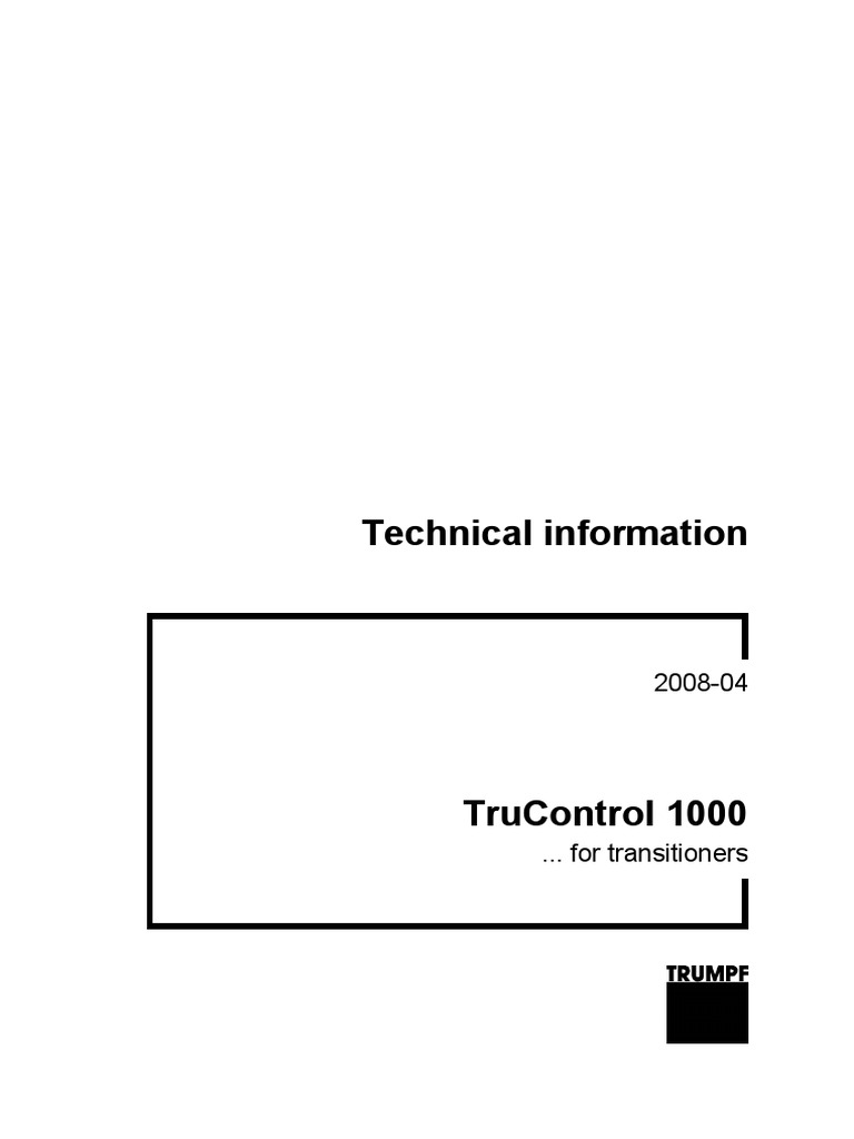 TruControl 1000 | PDF | Personal Computers | Computer Network